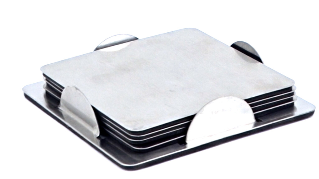 Square Metal Coaster Set