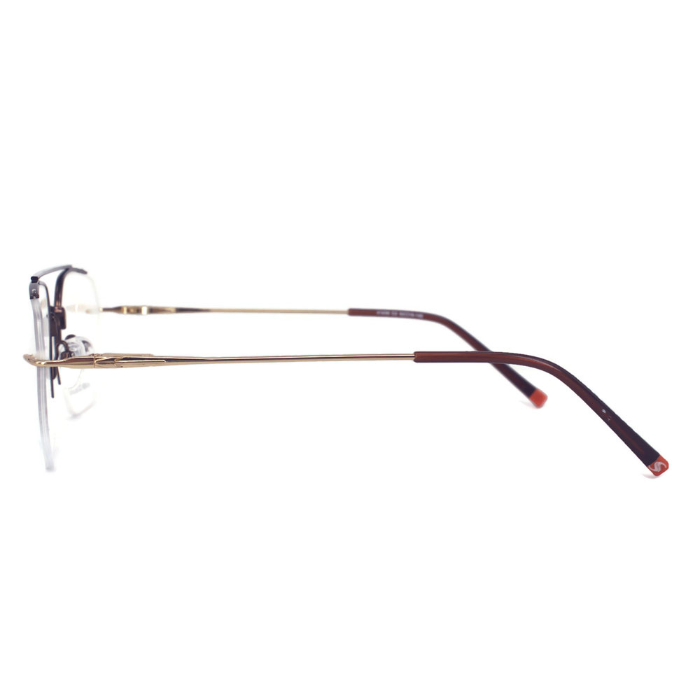 Hot Sell Fashion High Quality Eyewear half rimless metal Frame ...