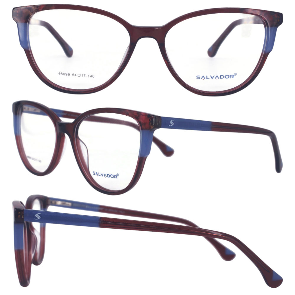 Latest New Design High End Colorful Transparent Laminate Acetate Ladies ...