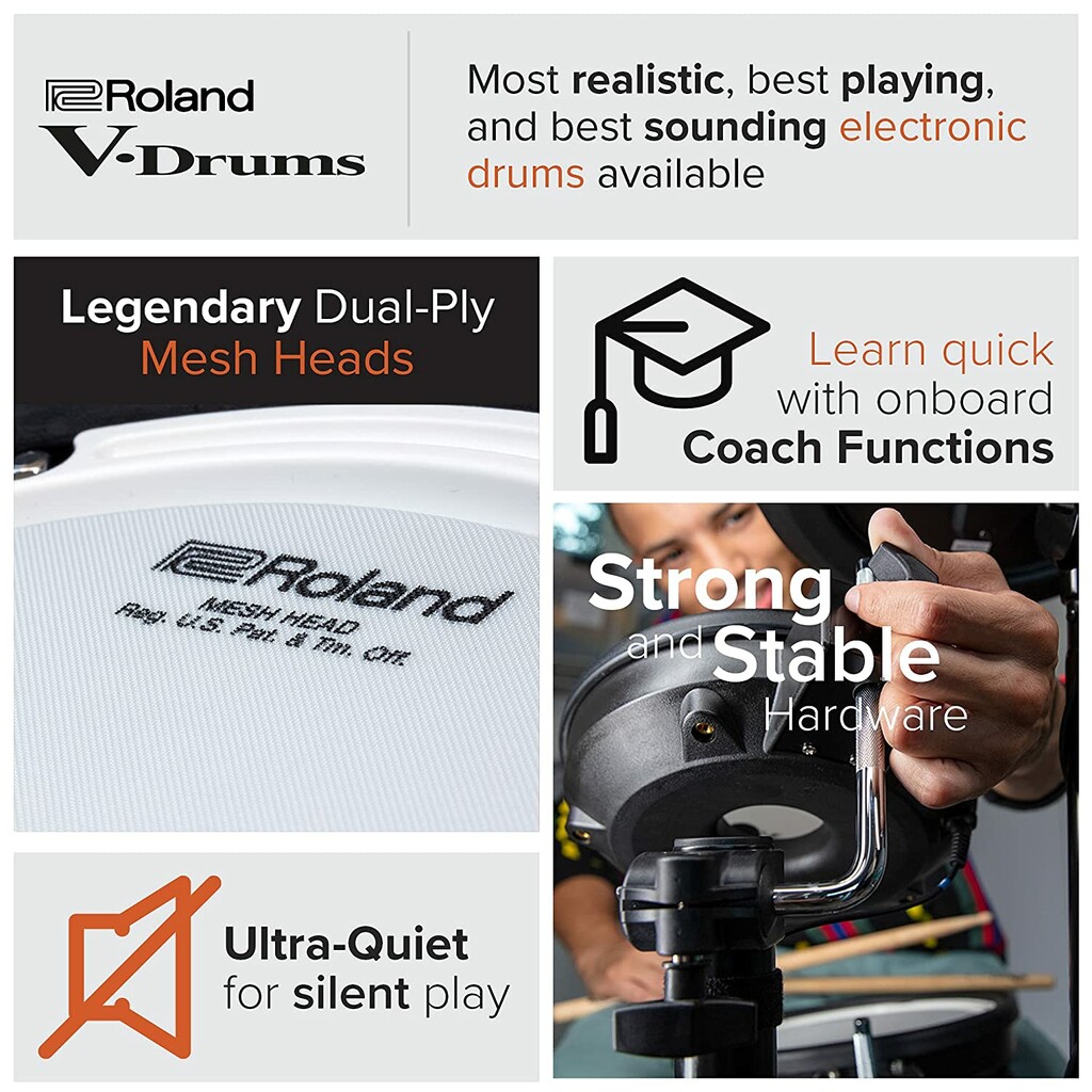 Roland V-Drums TD-07KV Electronic Drum Set