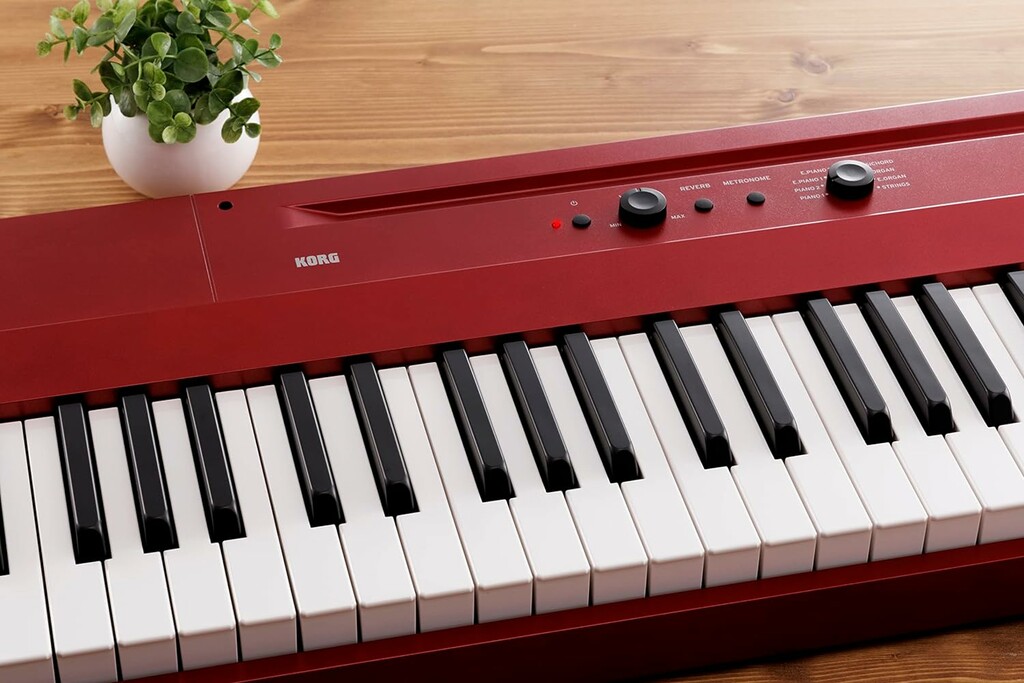 Korg L1 Liano 88-Key Slim-Body Portable Digital Piano - Metallic Red