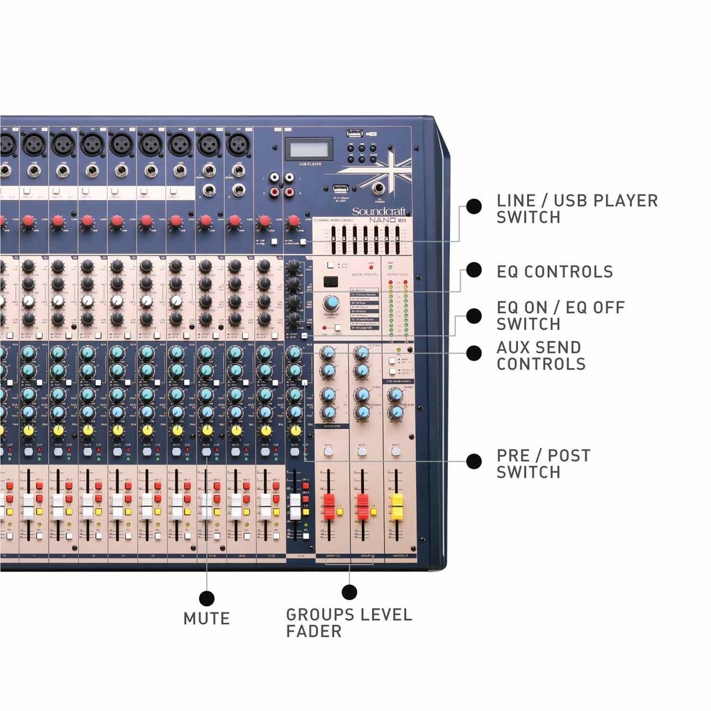 Soundcraft Nano M24 Analog Mixer