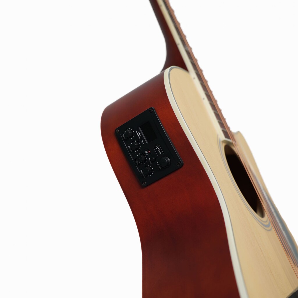 Kepma A1CE Semi Acoustic Guitar - Natural Matt